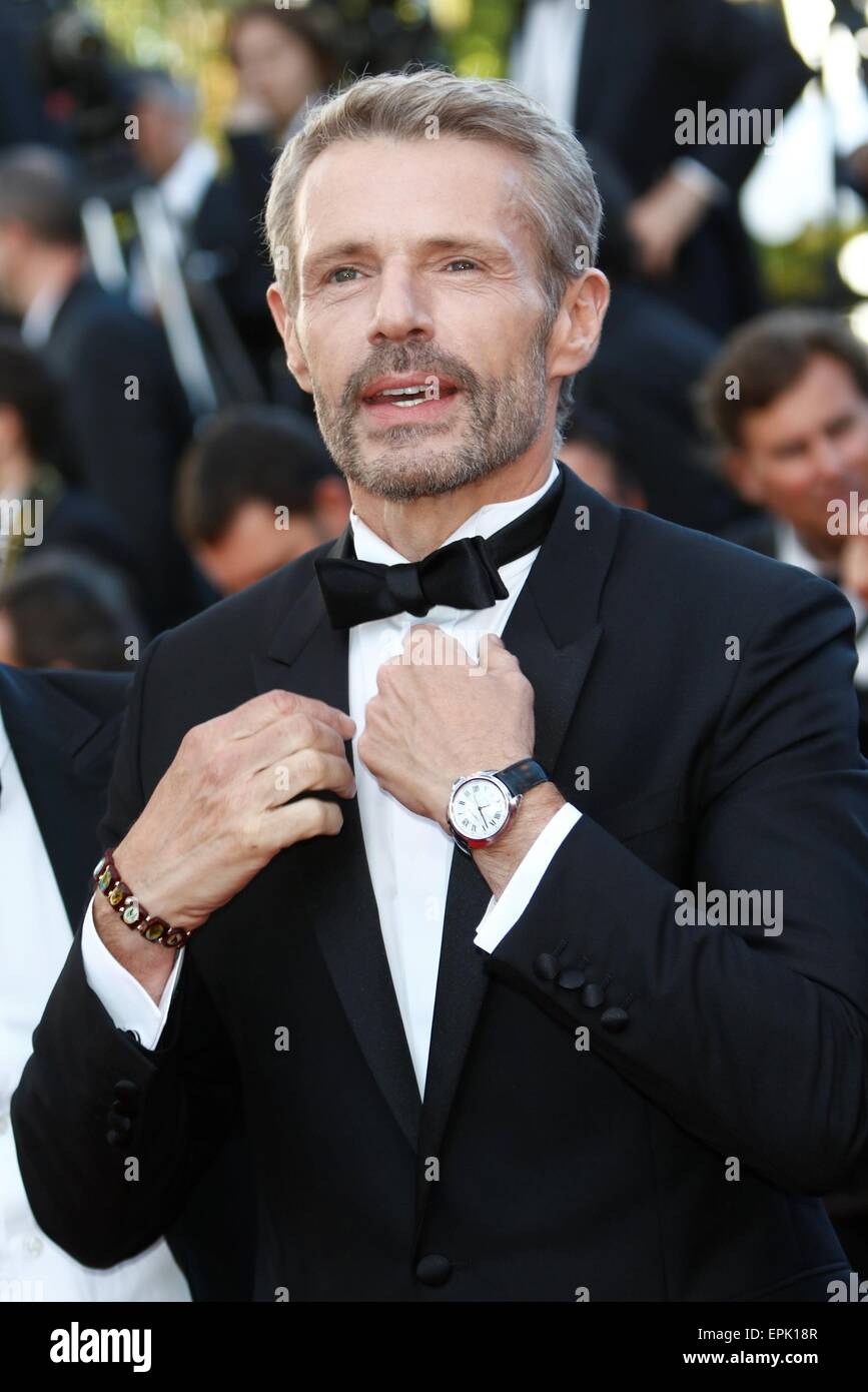 Cannes, France. 18th May, 2015. Actor Lambert Wilson attends the ...