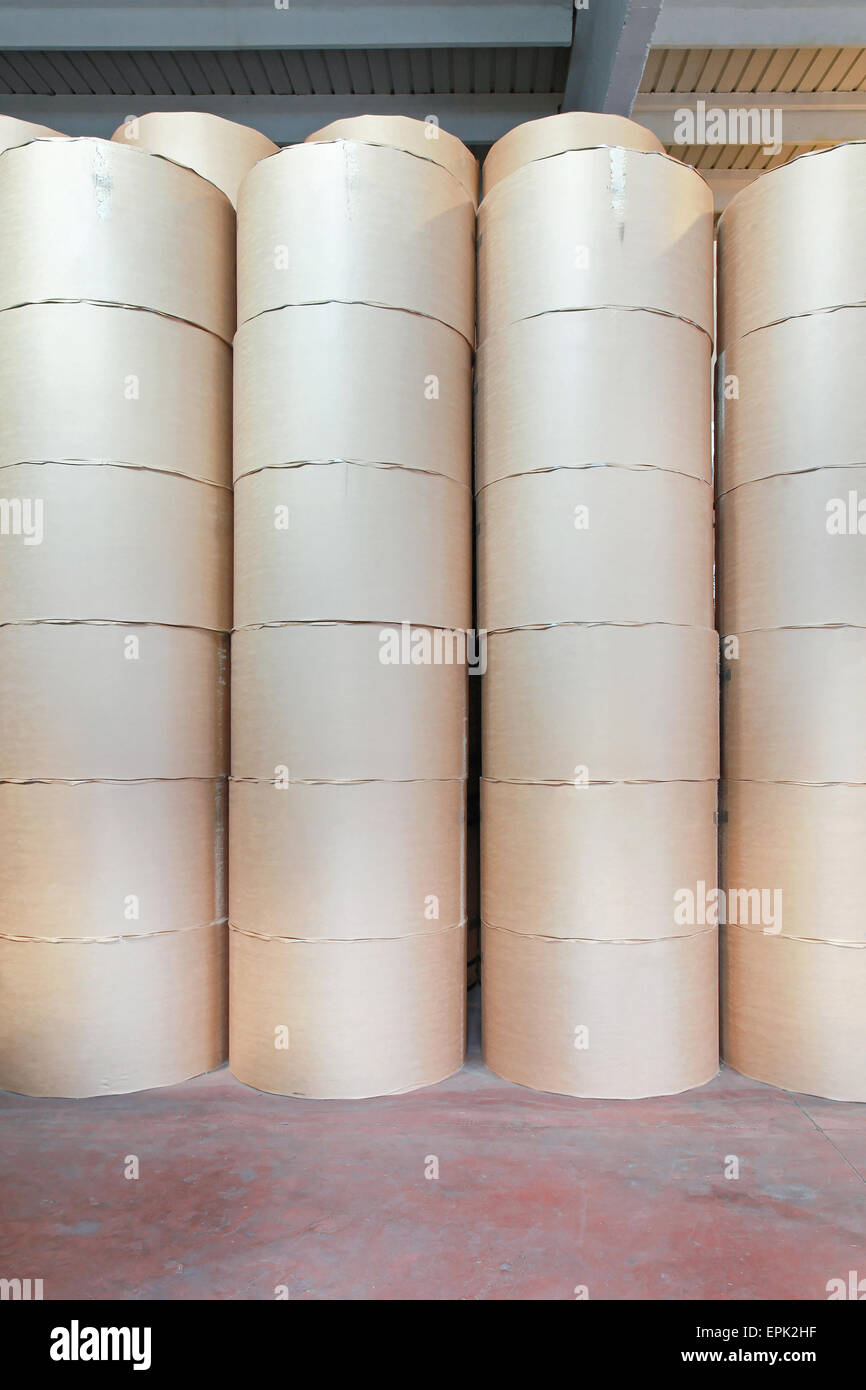 Printing paper rolls Stock Photo - Alamy