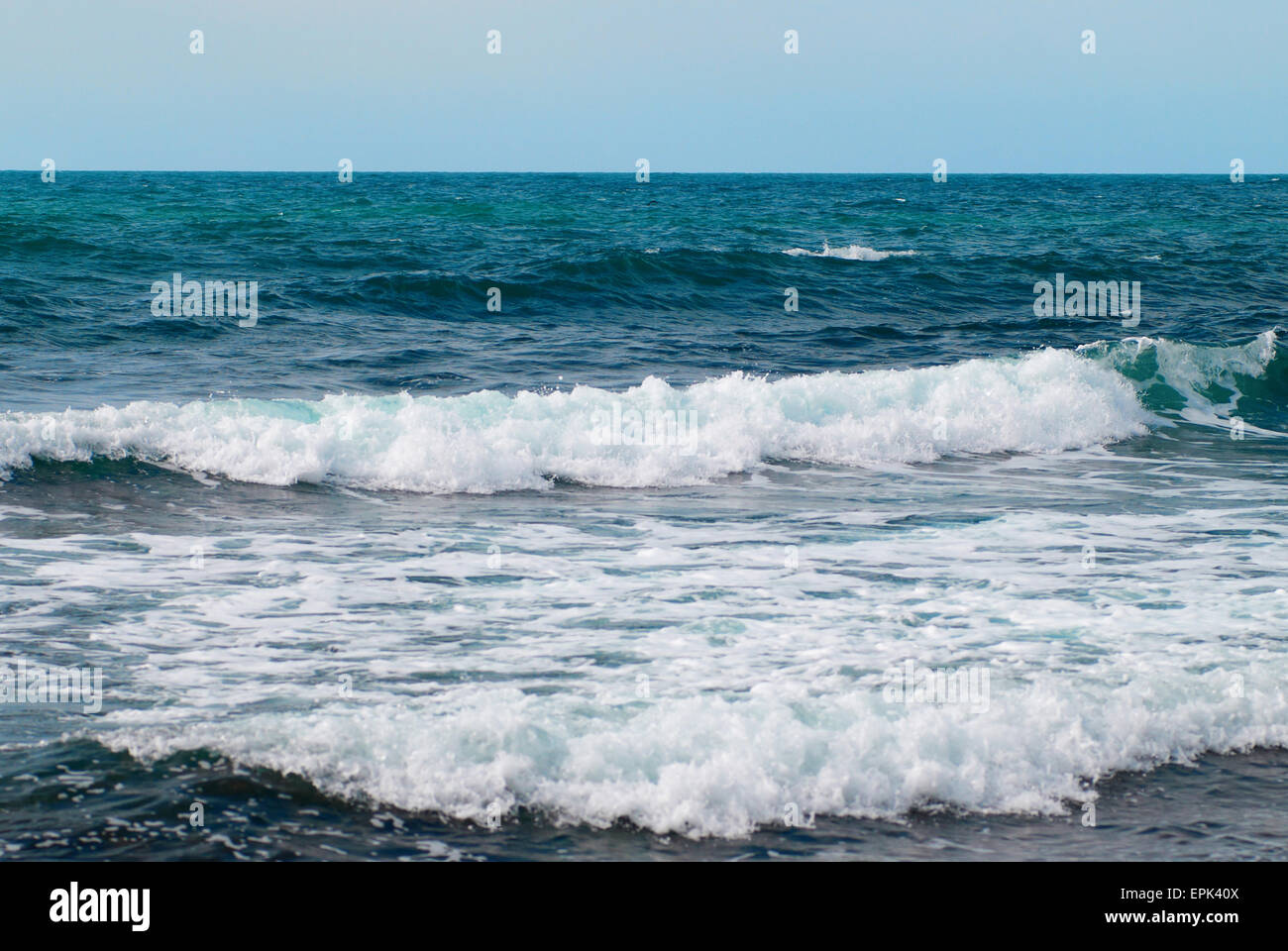 Waves sea clouds hi-res stock photography and images - Alamy