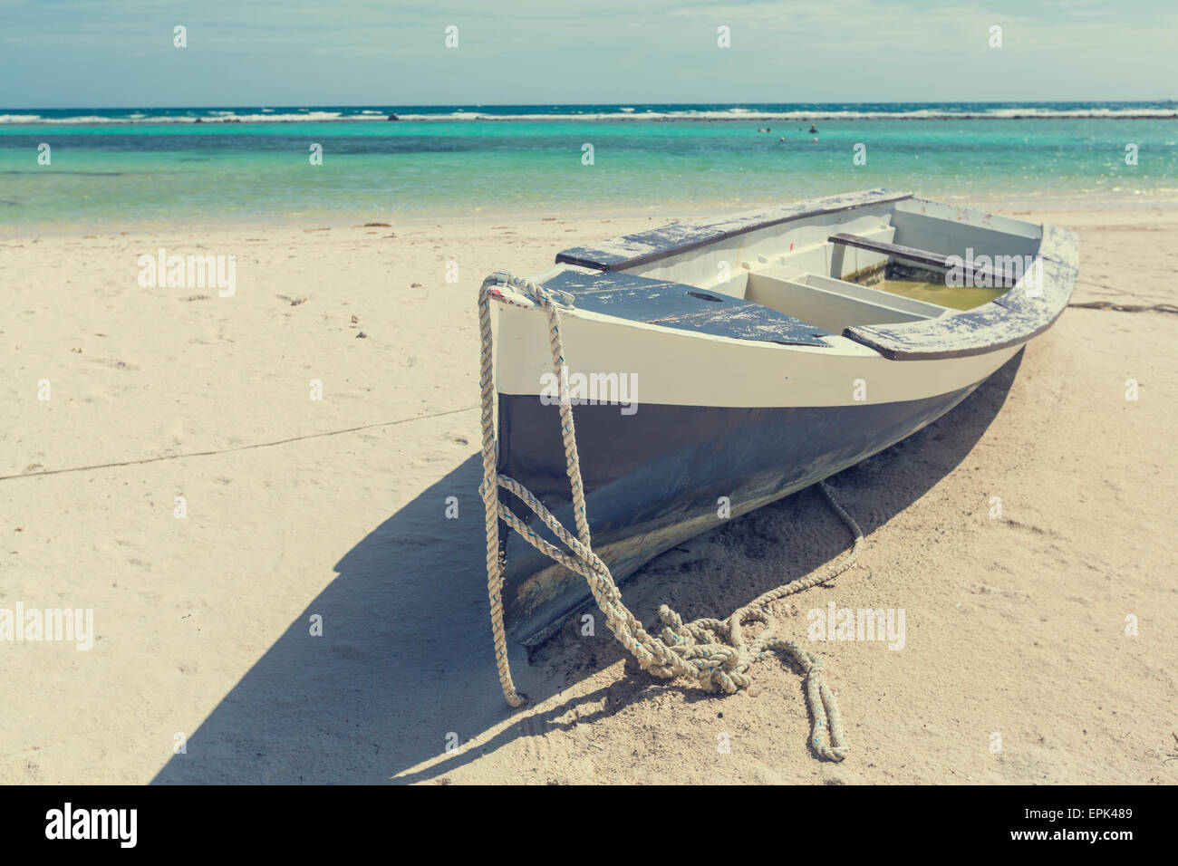 Boat in Mexico Stock Photo - Alamy
