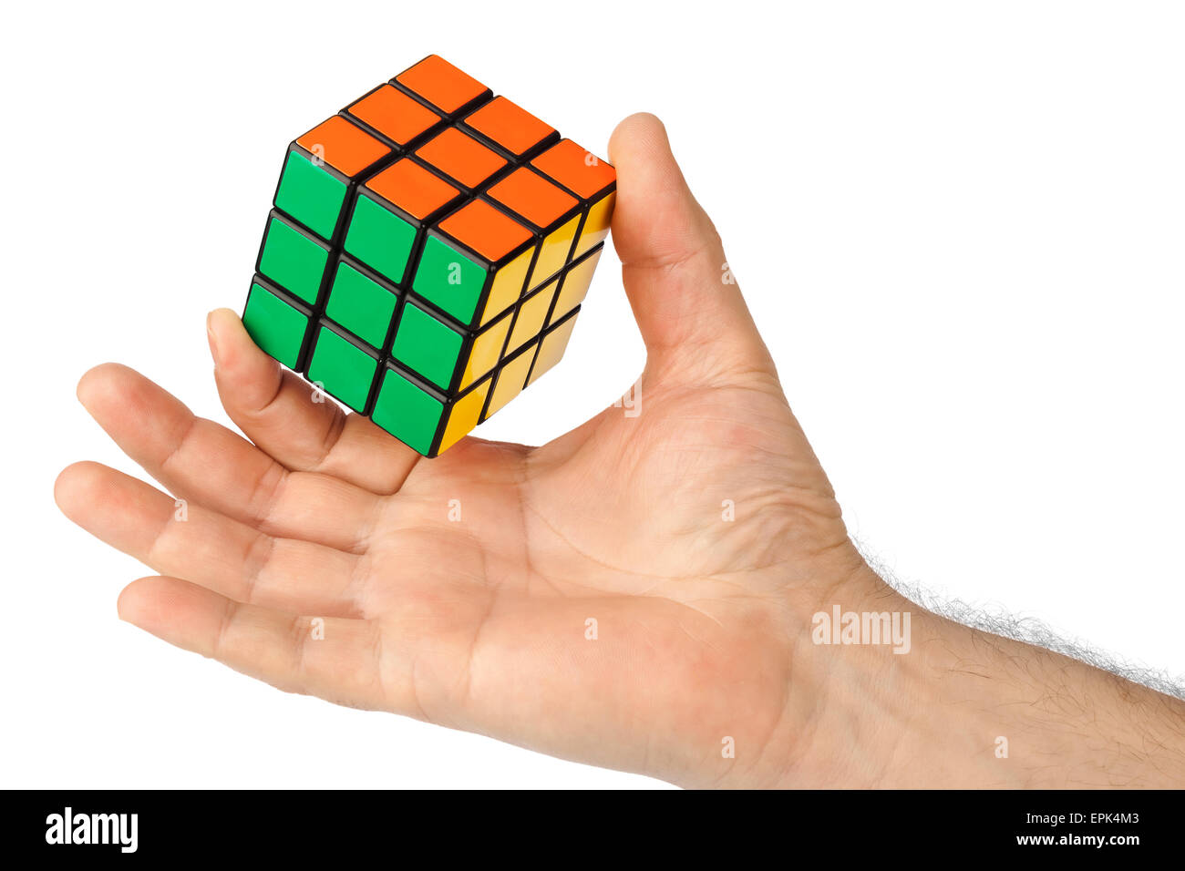 Hand with cube hi-res stock photography and images - Alamy