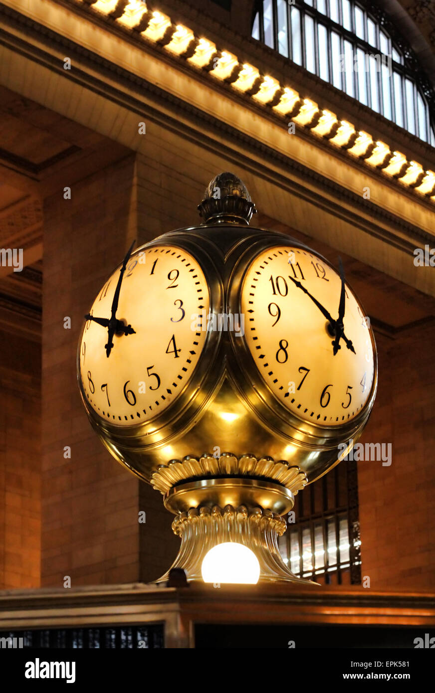 Grand Central Clock Stock Photo - Alamy