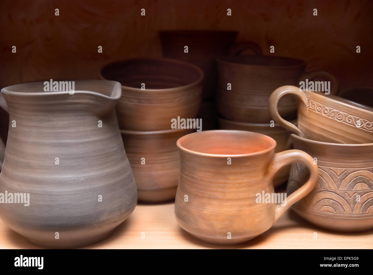 Old clay pots Stock Photo - Alamy