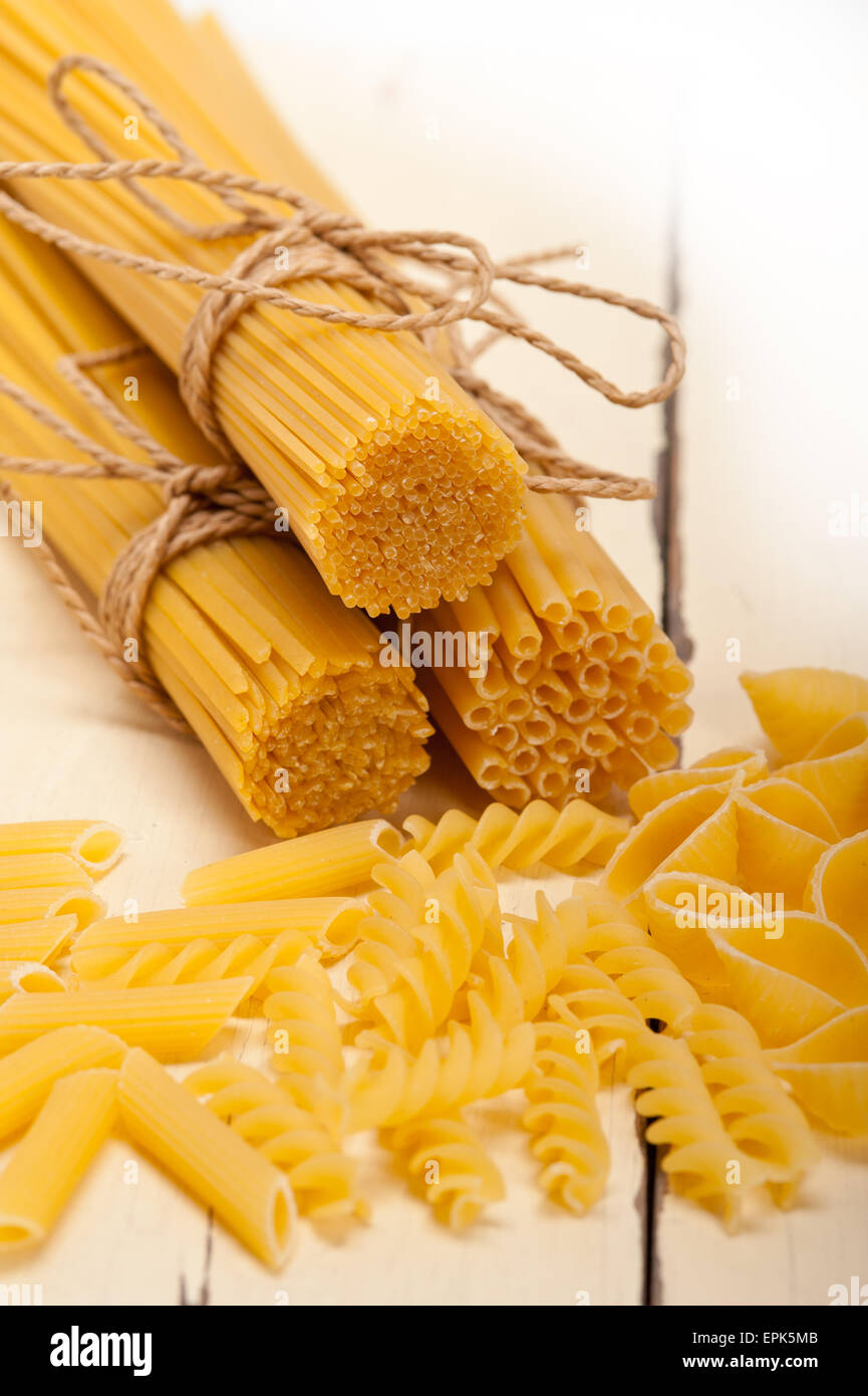 bunch of Italian pasta type Stock Photo - Alamy