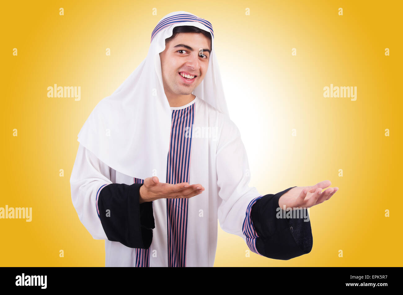 Young arab man isolated on white Stock Photo - Alamy