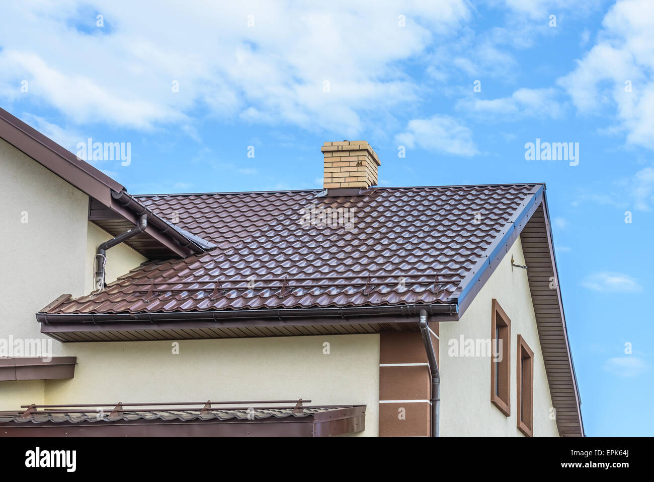 pipe on the roof Stock Photo - Alamy