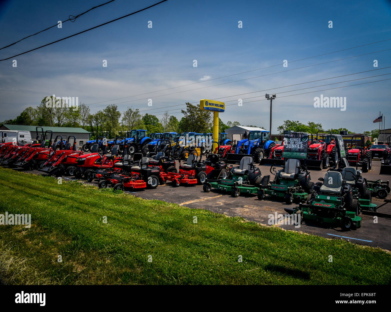 New Farm Equipment Stock Photo - Alamy