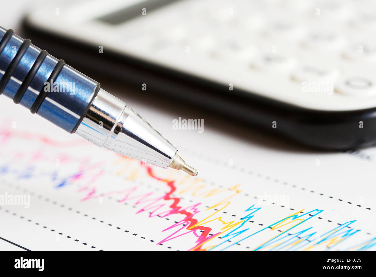 Financial accounting stock market graphs charts Stock Photo - Alamy