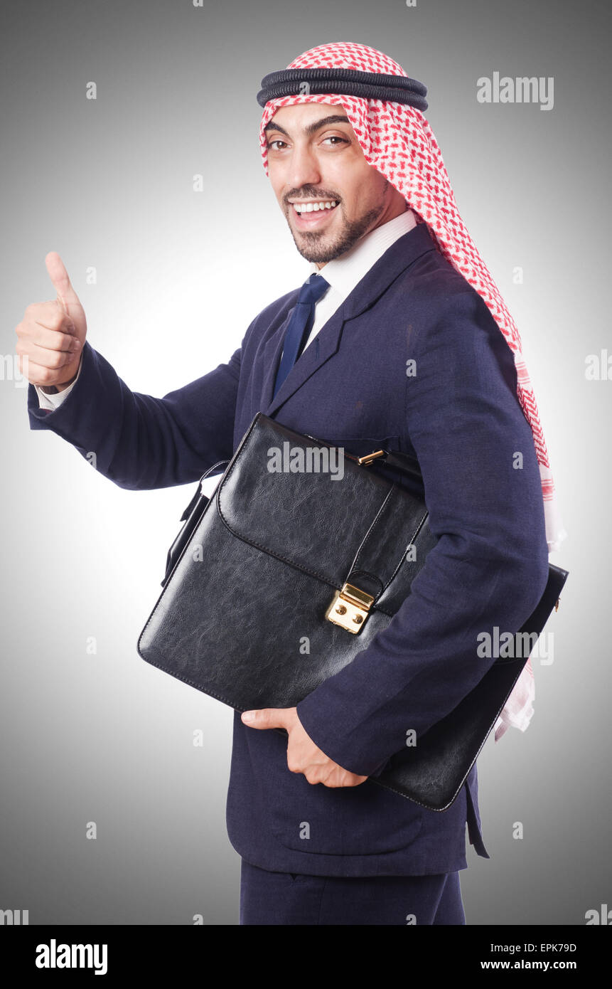 Arab businessman isolated on white Stock Photo - Alamy