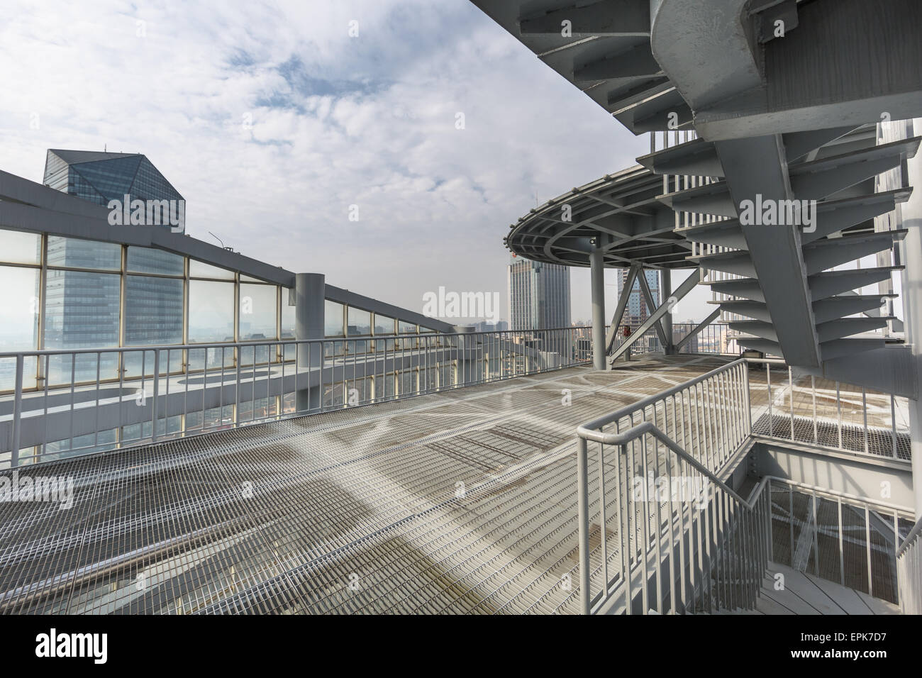 The helicopter platform Stock Photo - Alamy