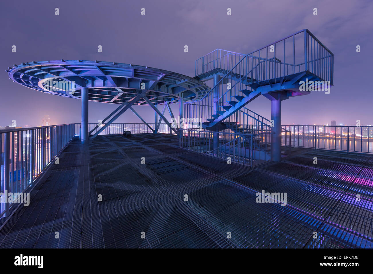 The helicopter platform Stock Photo - Alamy