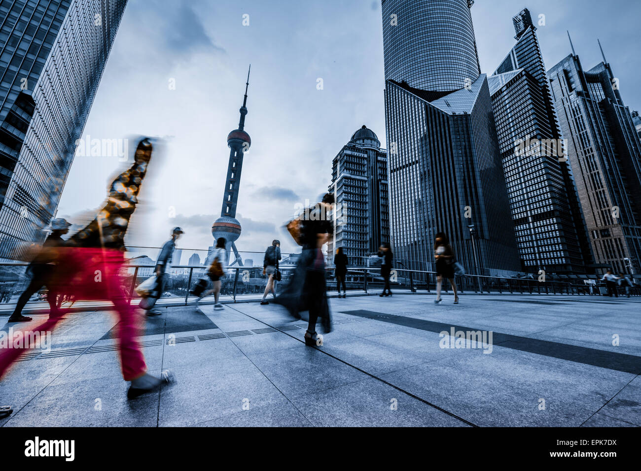 motion passengers at shanghai china Stock Photo - Alamy