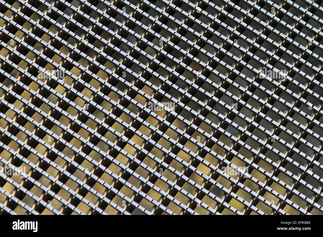 Metal grid pattern Stock Photo - Alamy