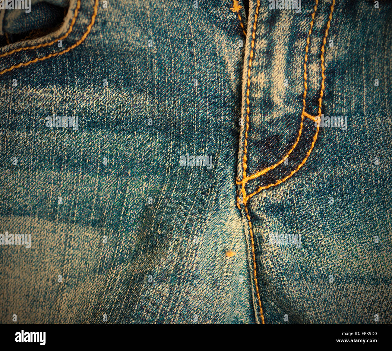 vintage blue denim with seams Stock Photo - Alamy