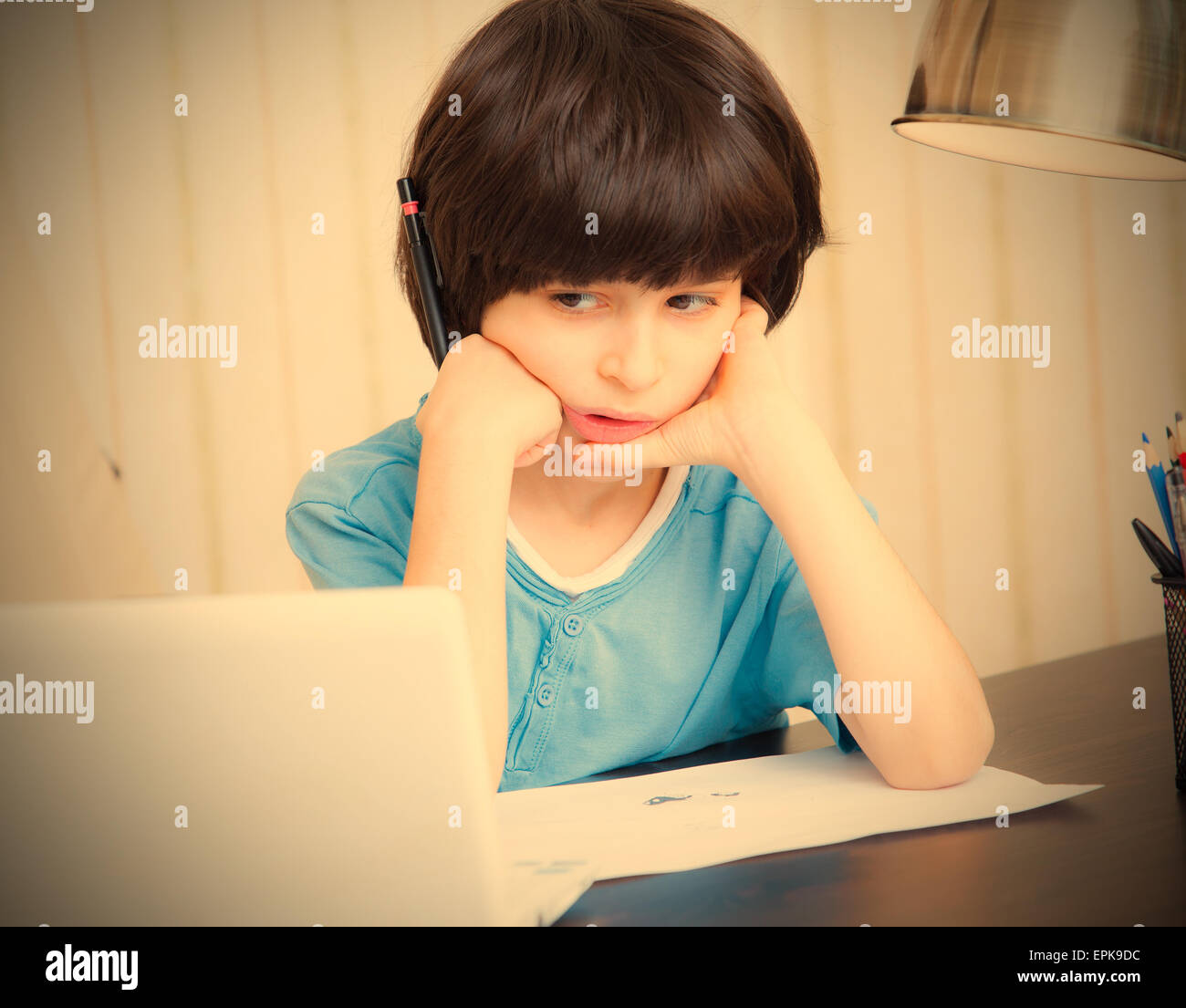 Child studying display hi-res stock photography and images - Alamy