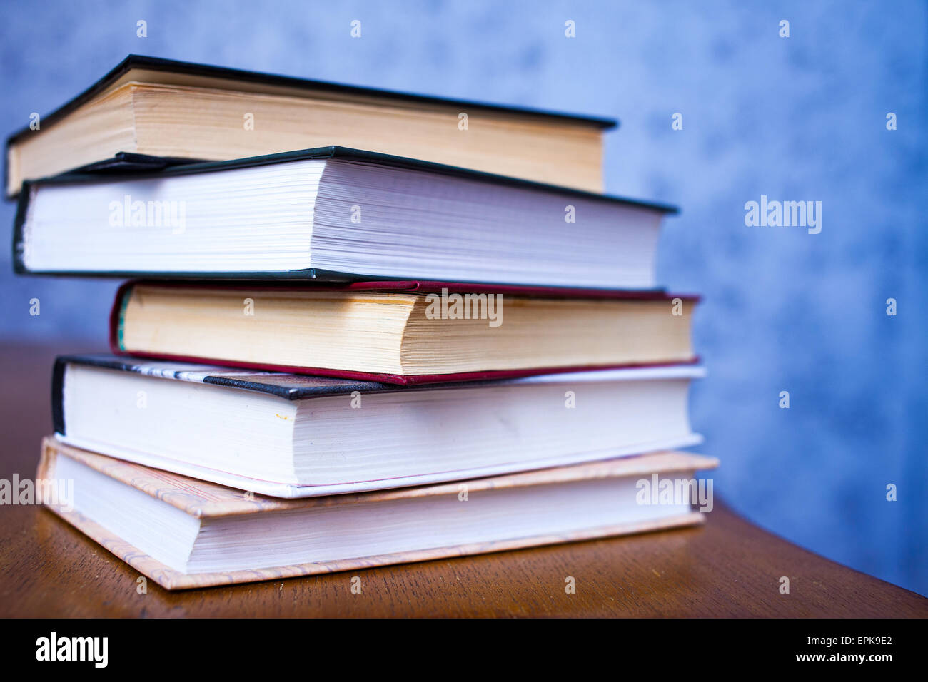 stack of book Stock Photo - Alamy