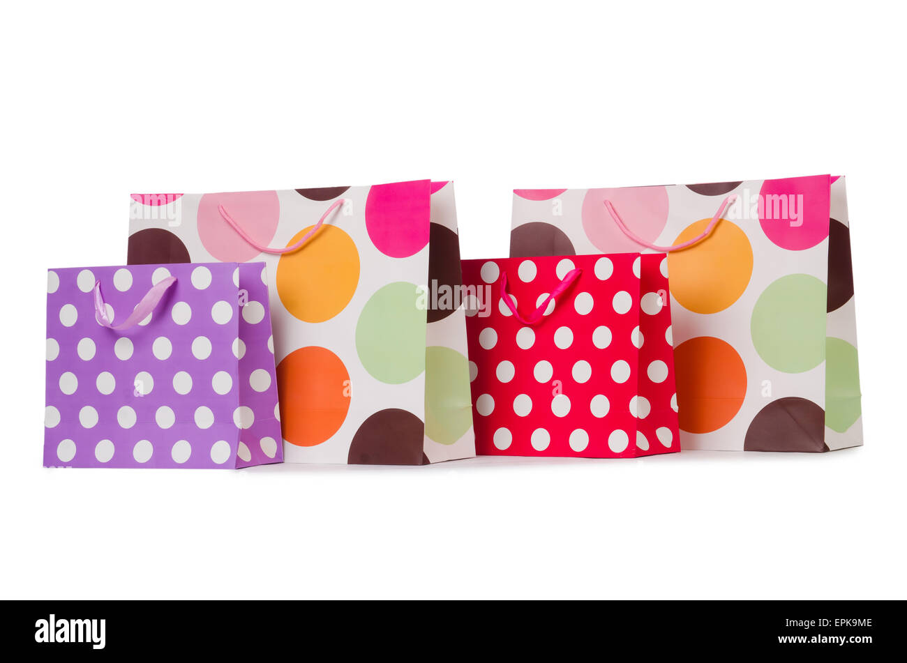 Gift bags isolated on the white background Stock Photo - Alamy