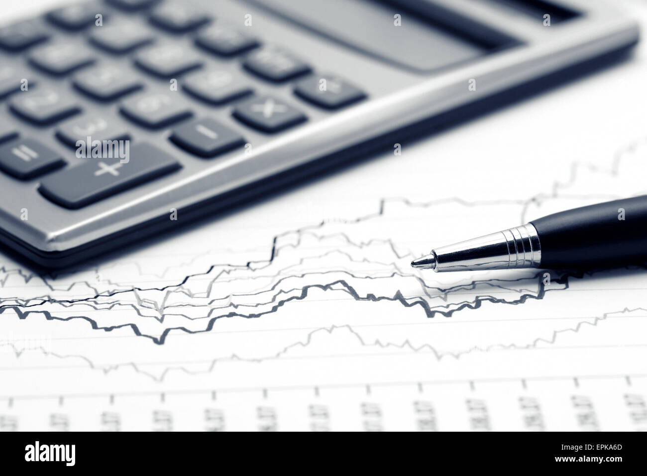 Financial accounting stock market graphs analysis Stock Photo - Alamy