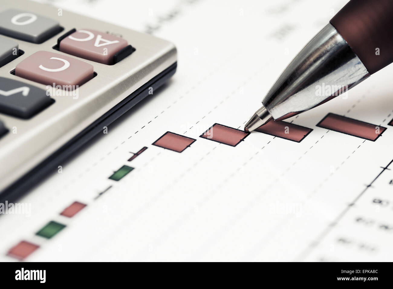 Financial accounting graphs and charts Stock Photo - Alamy