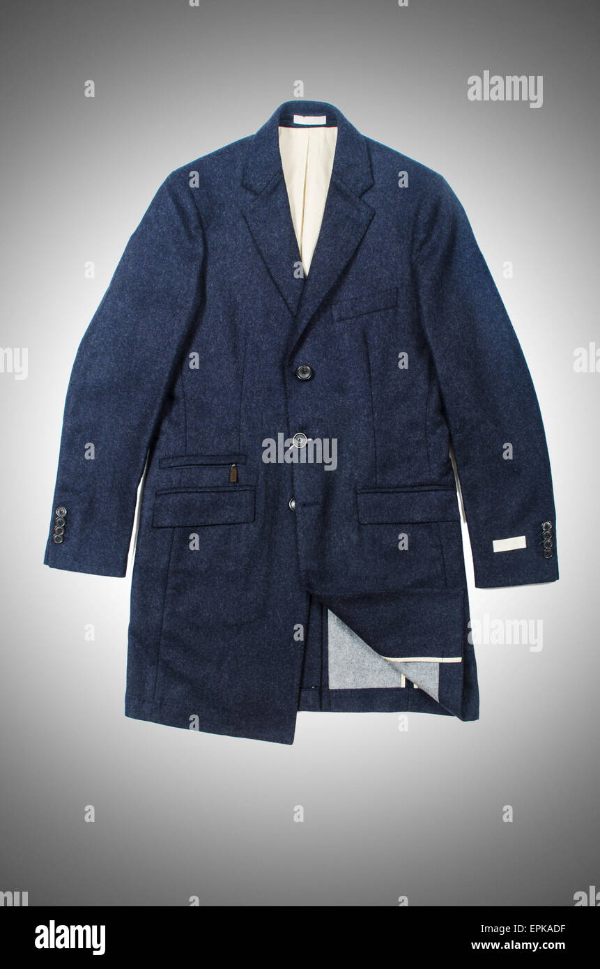 Male coat isolated on the white Stock Photo - Alamy