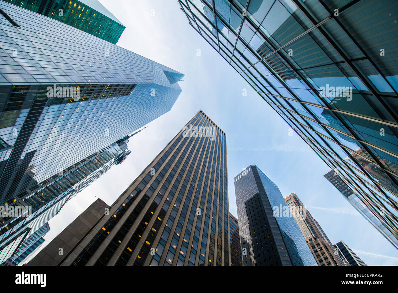 Tall skyscrapers shot with perspective Stock Photo - Alamy
