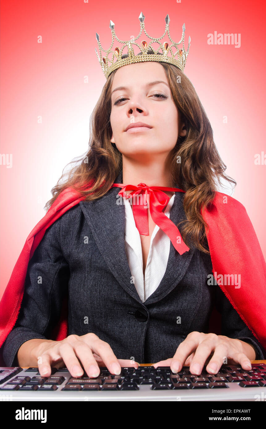 Office queen isolated on the white Stock Photo - Alamy