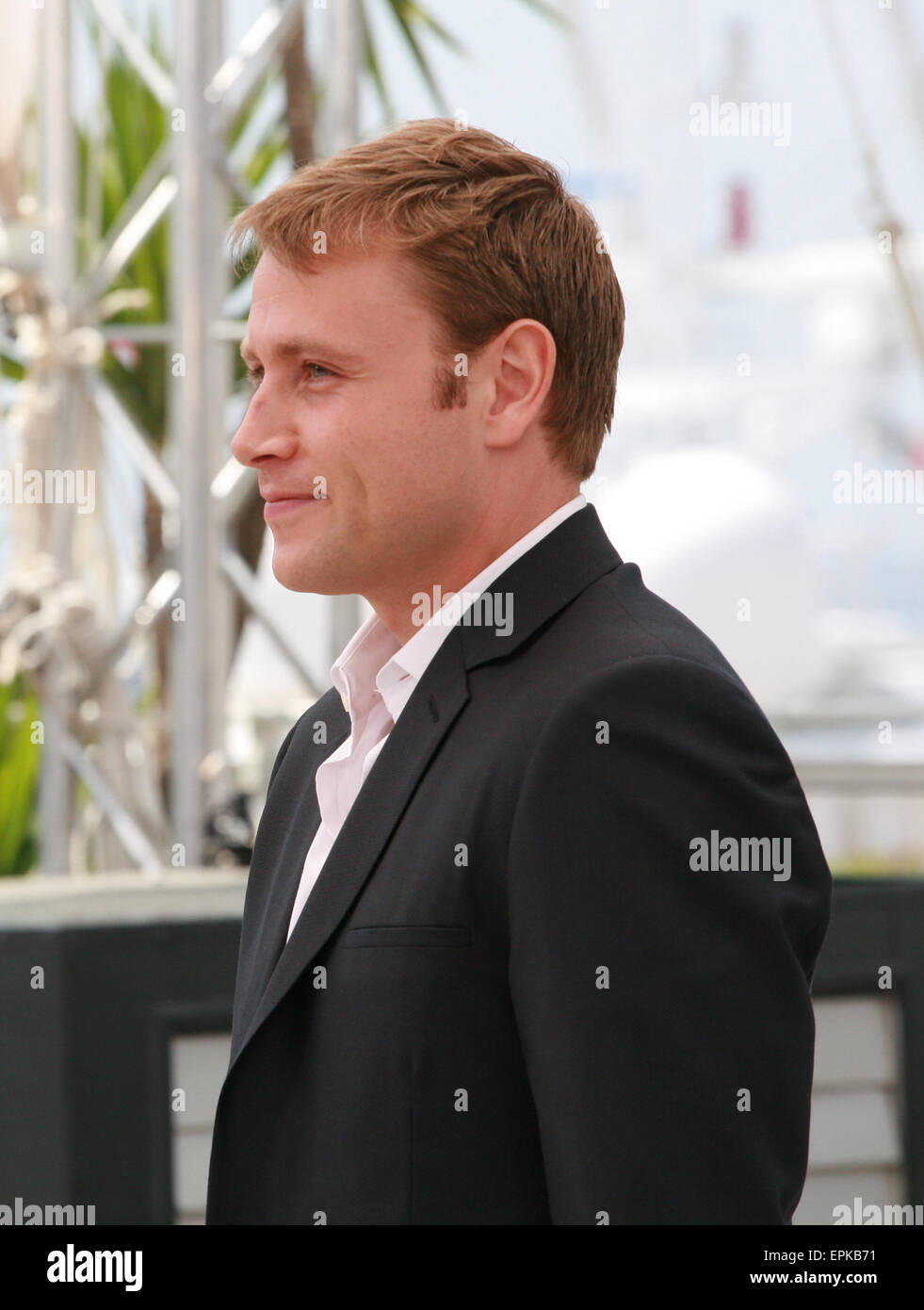 Cannes, France. 19th May, 2015. Actor Max Riemelt at the Amnesia film ...
