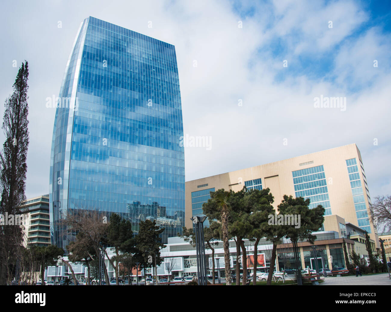 Baku - MARCH 1, 2014: Port Baku office building on March 1 in ...