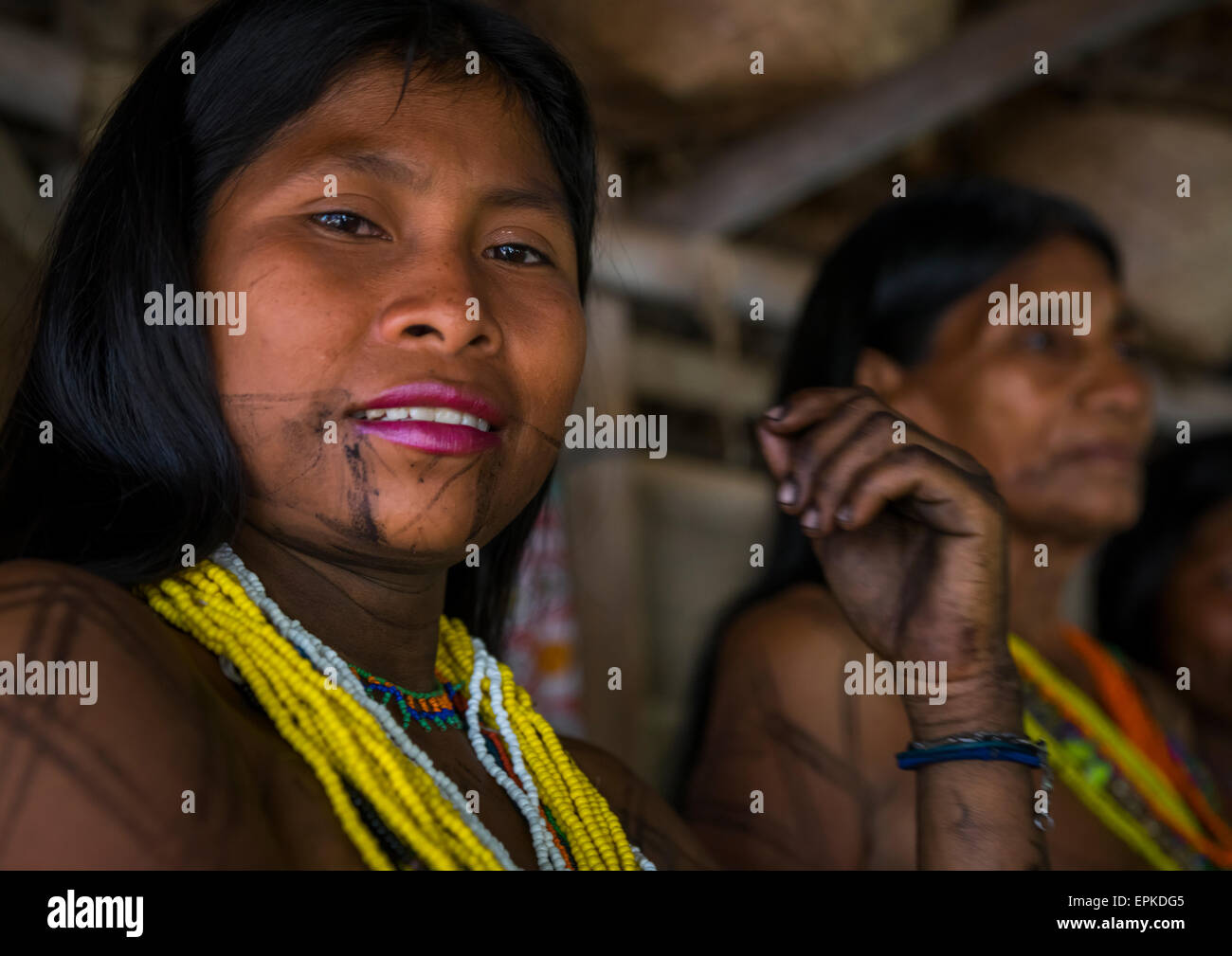 Panama, Darien Province, Bajo Chiquito, Women Of The Native Indian ...