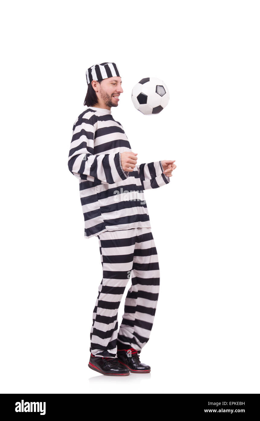 Prison inmate isolated on the white background Stock Photo - Alamy