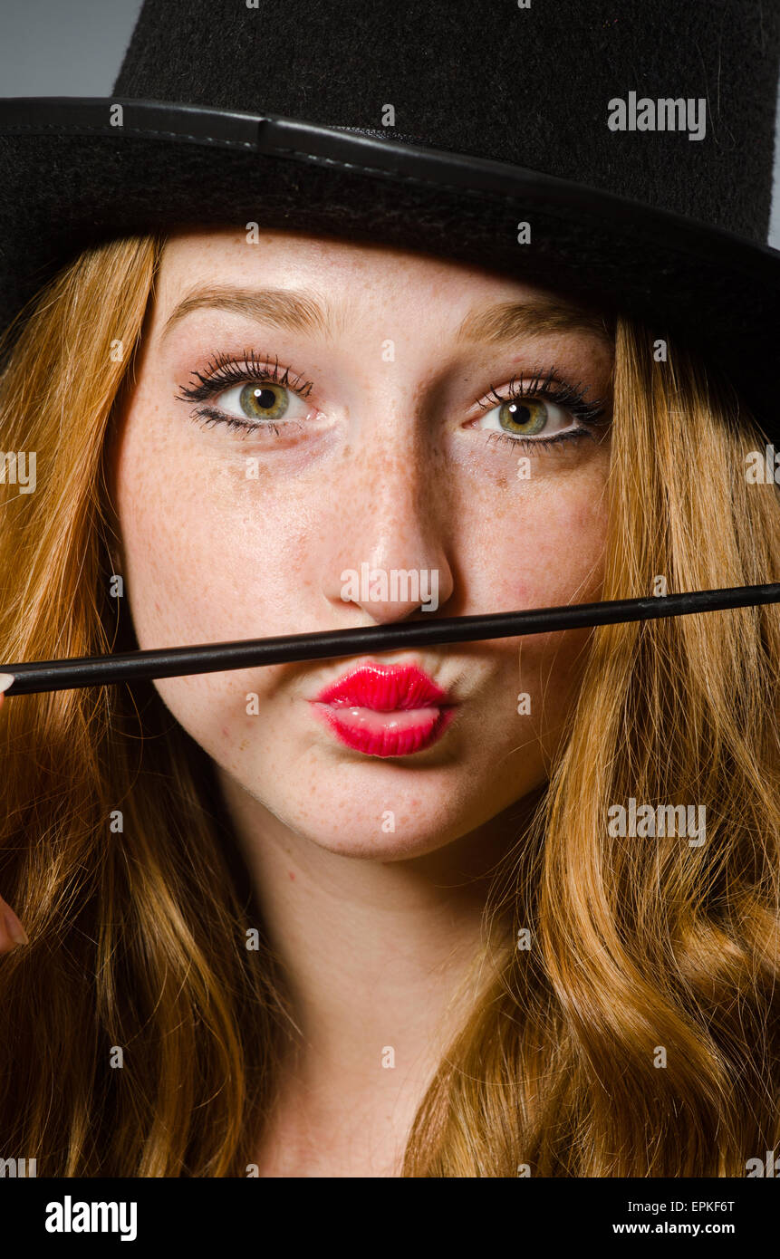 Witch doing her dirty tricks Stock Photo - Alamy