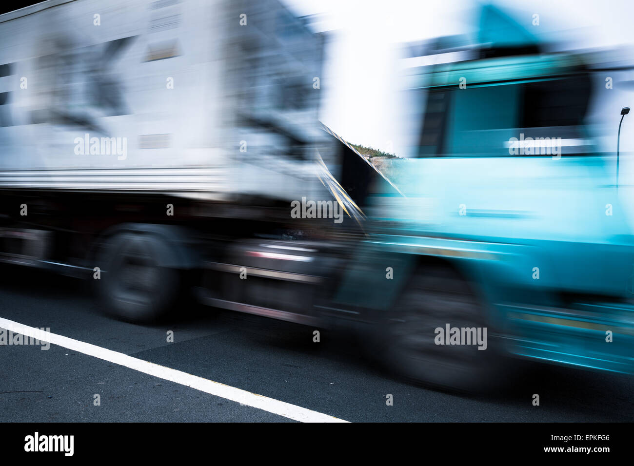 Truck high speed hi-res stock photography and images - Alamy