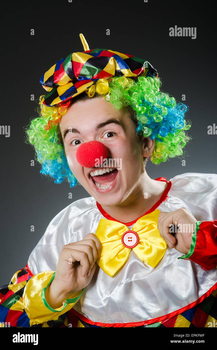 Funny clown in humor concept Stock Photo - Alamy
