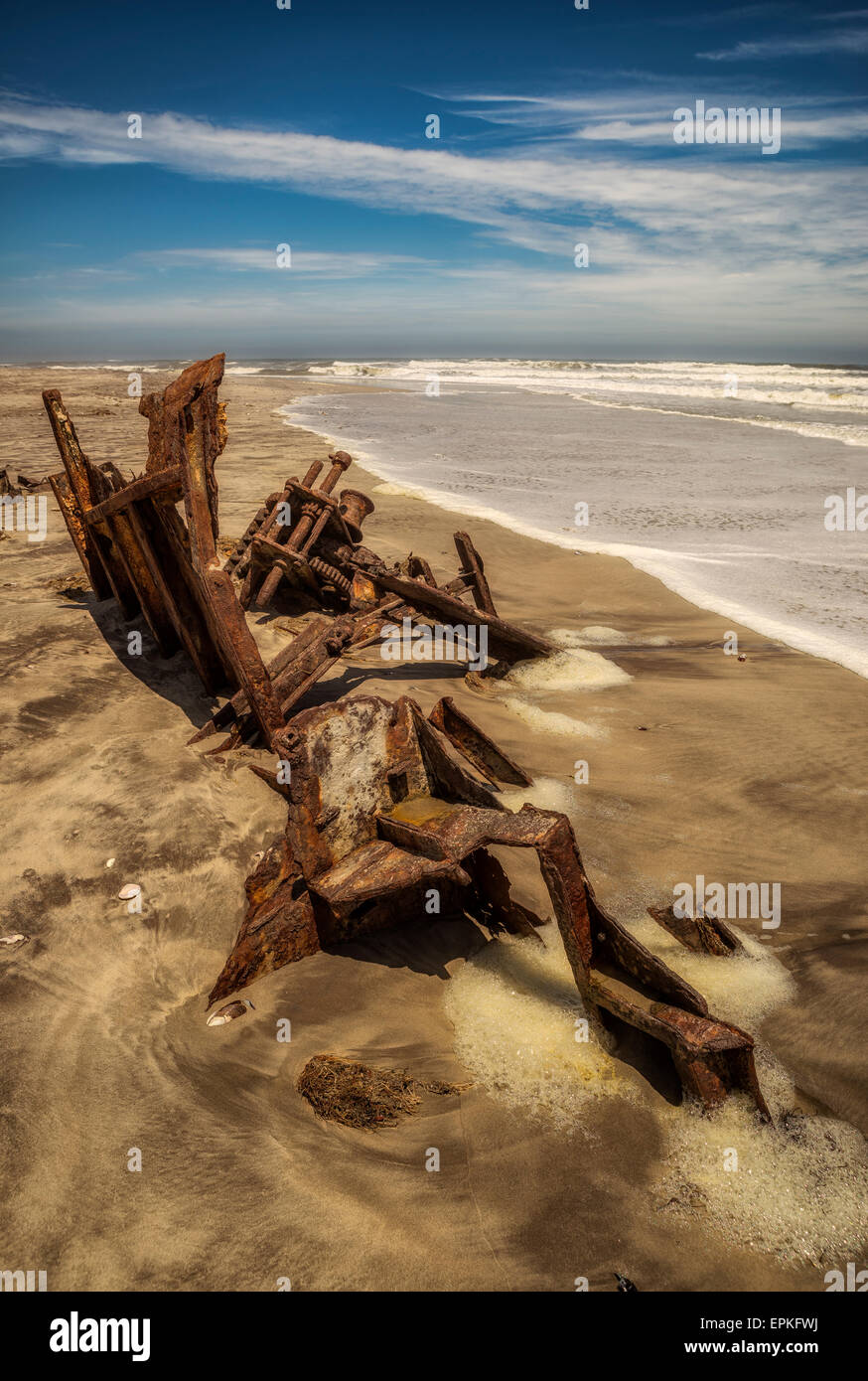 Shipwreck remains. Skeleton Coast. Namibia, Africa Stock Photo - Alamy