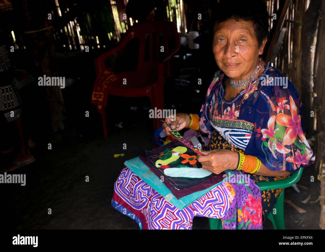 Panama, San Blas Islands, Mamitupu, Portrait Of Kuna Tribe Woman ...