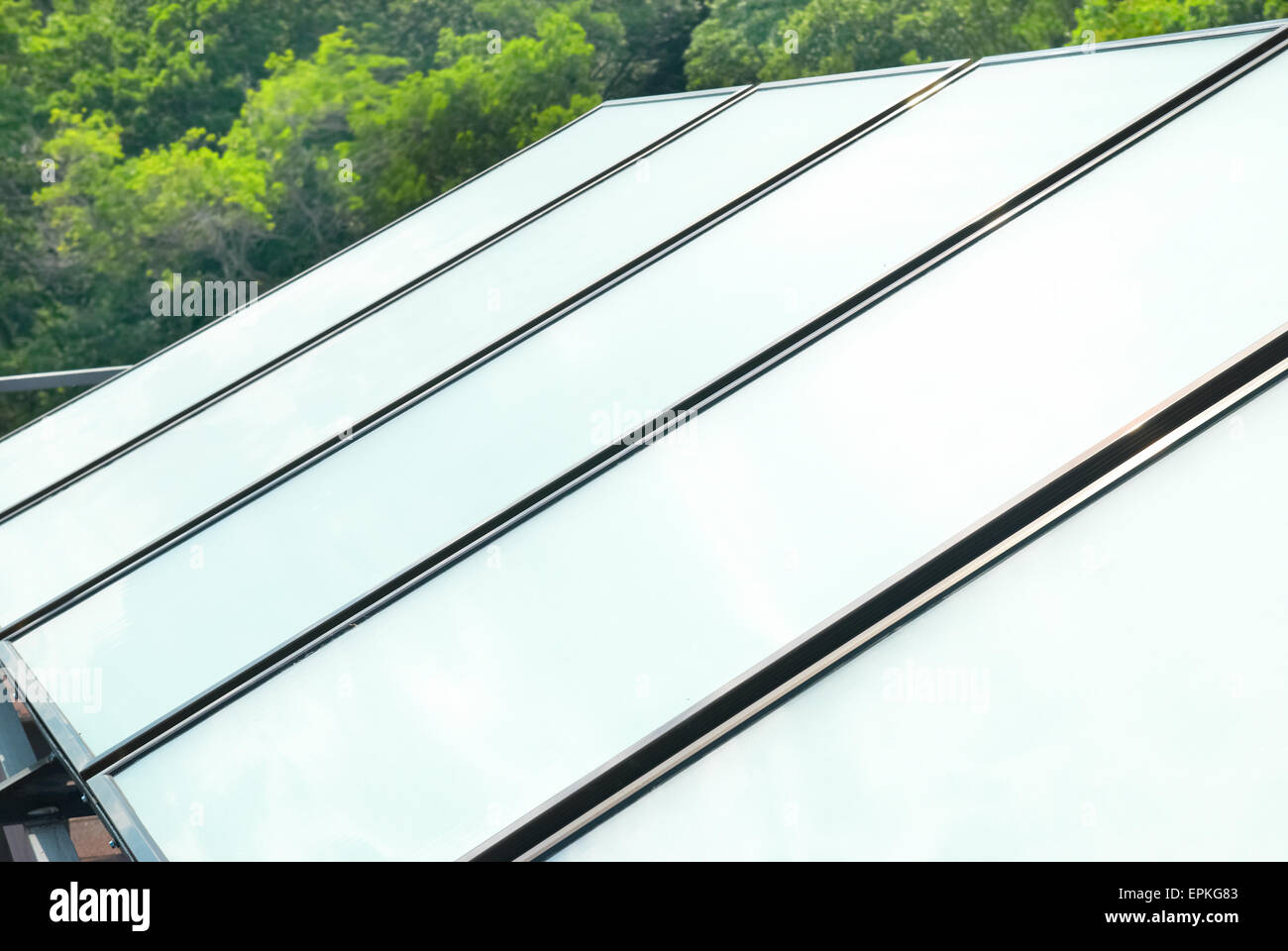 Solar system on the roof Stock Photo - Alamy
