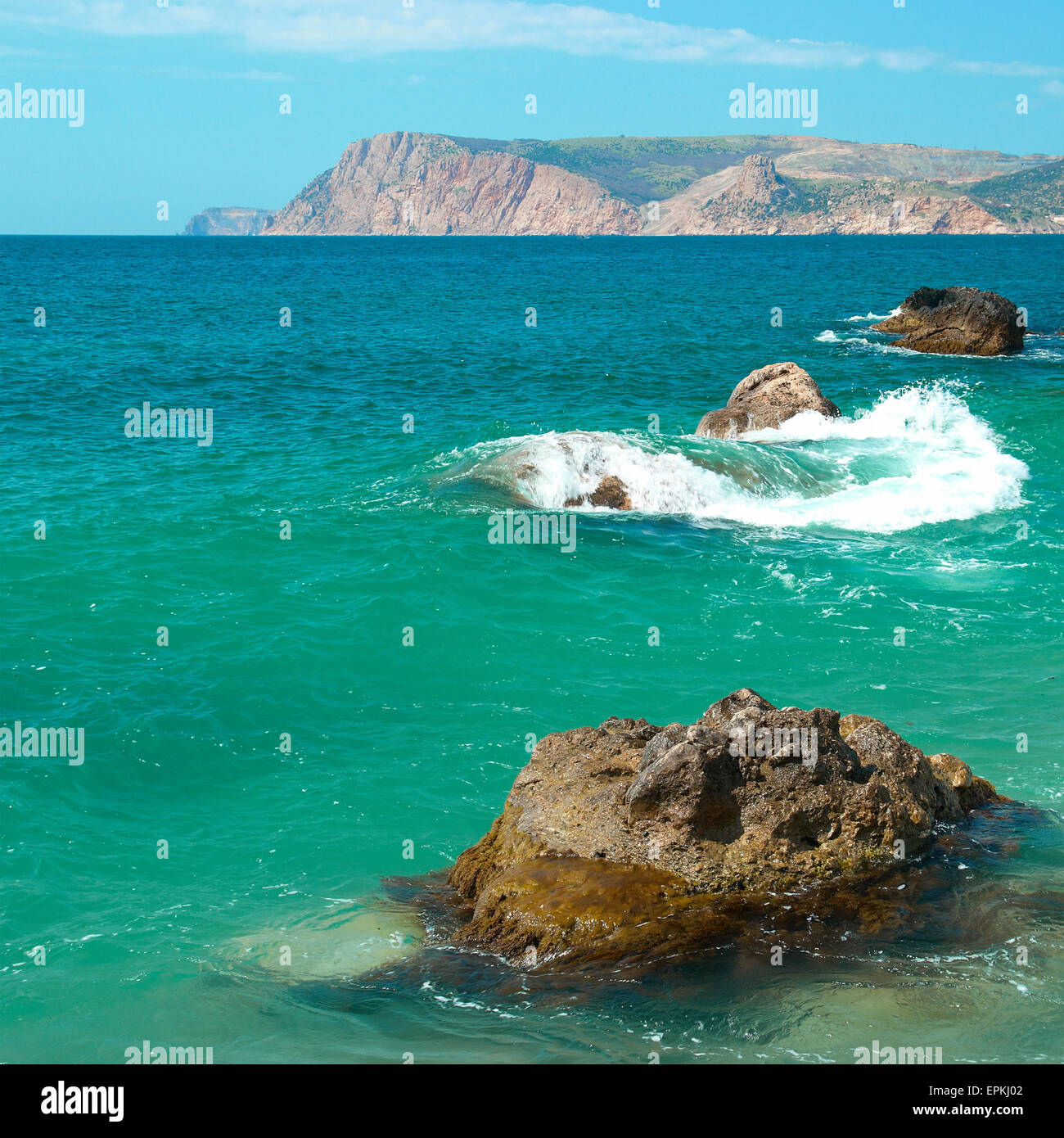 Beautiful sea landscape Stock Photo - Alamy