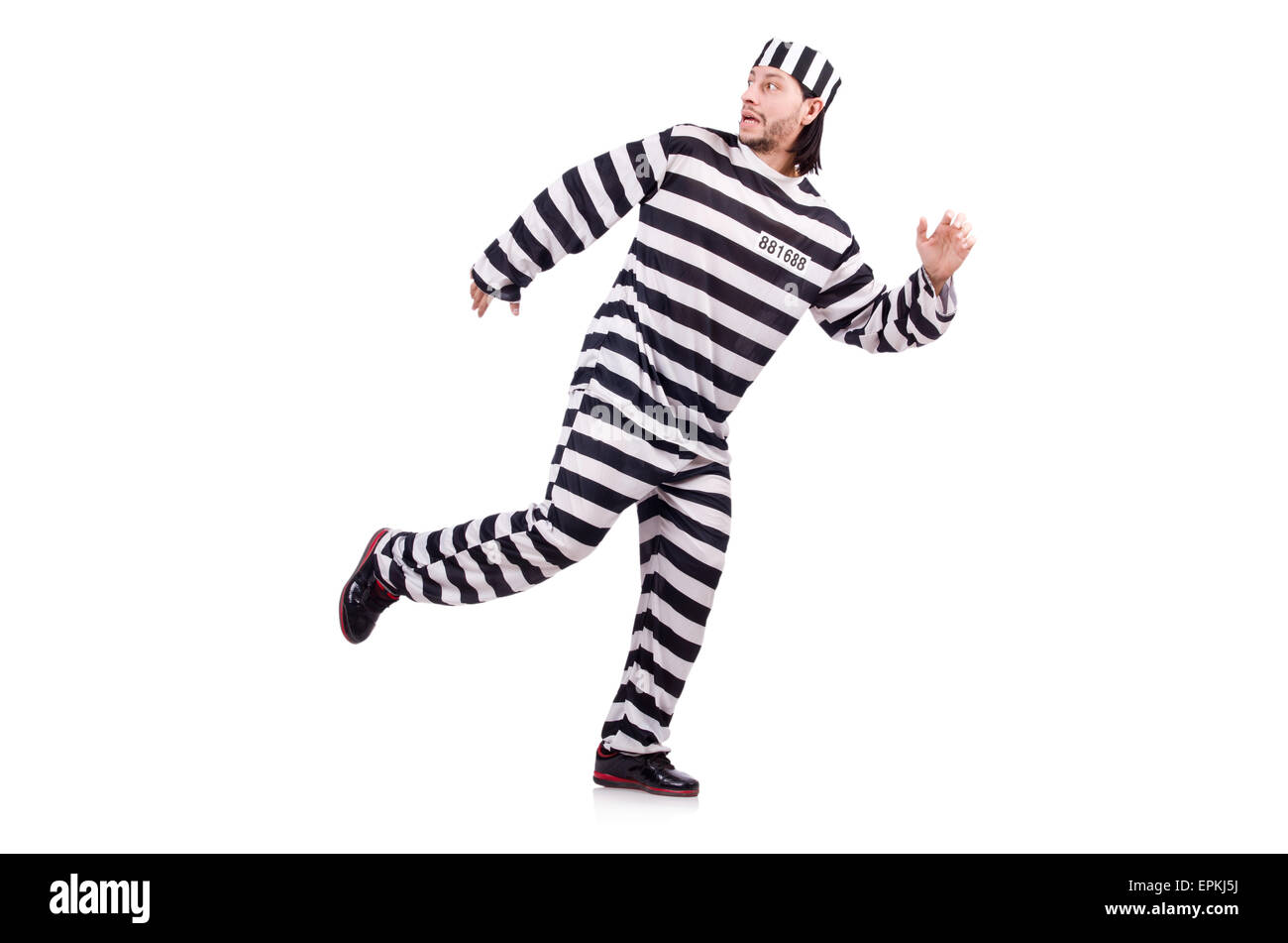 Prison inmate isolated on the white background Stock Photo - Alamy