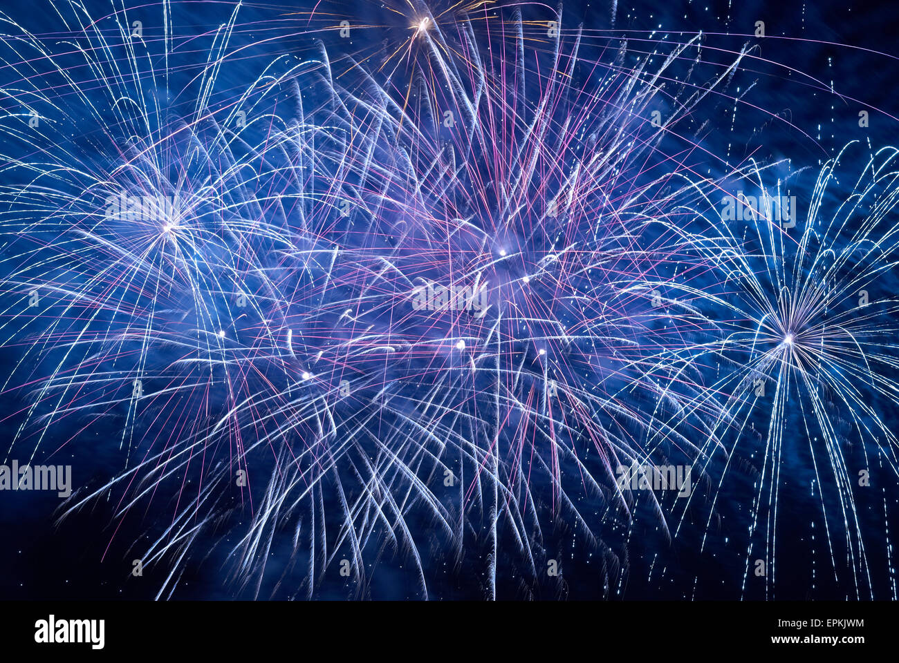 Colorful holiday fireworks Stock Photo - Alamy