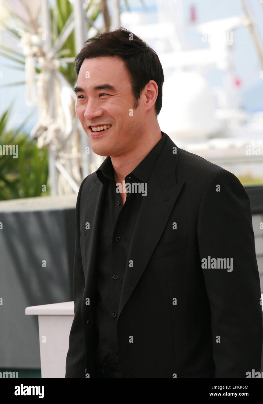 Cannes, France. 19th May, 2015. Actor Bae Seong-woo at the Office film ...