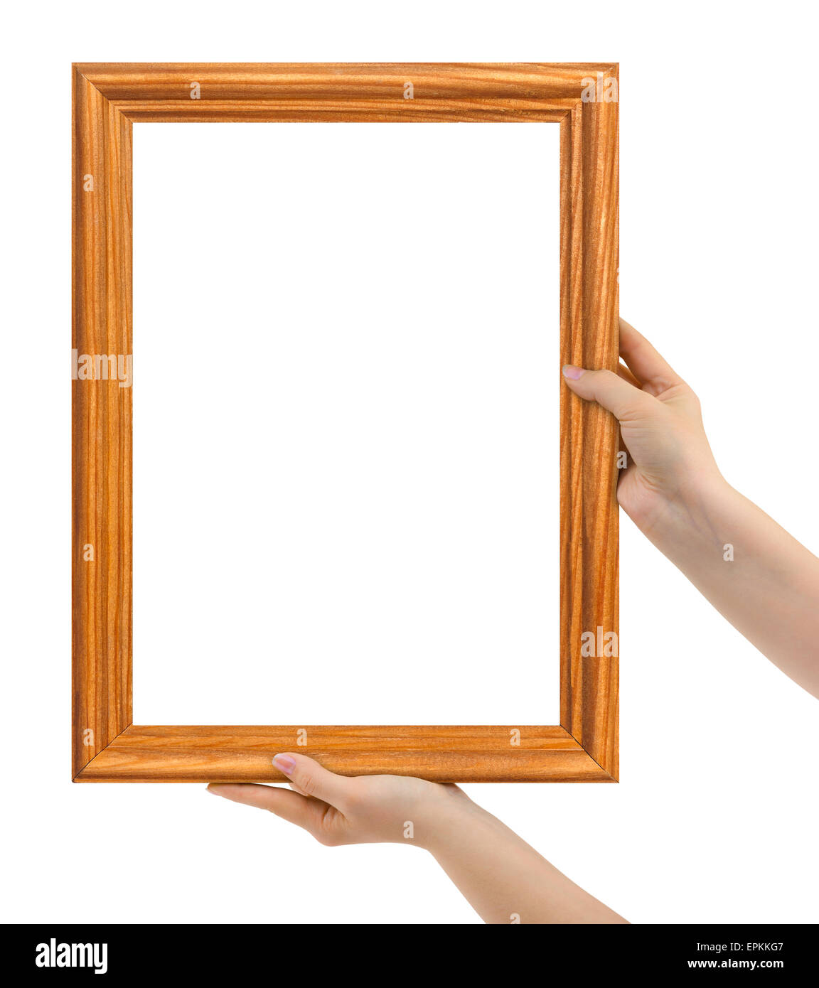 Frame in hands Stock Photo - Alamy