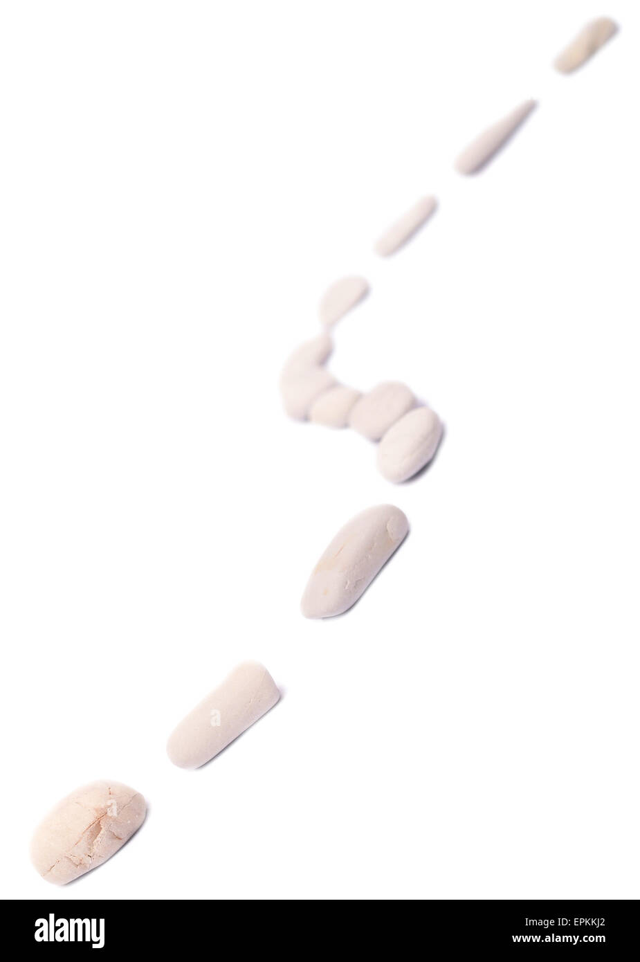 Pebbles in pattern Cut Out Stock Images & Pictures - Alamy