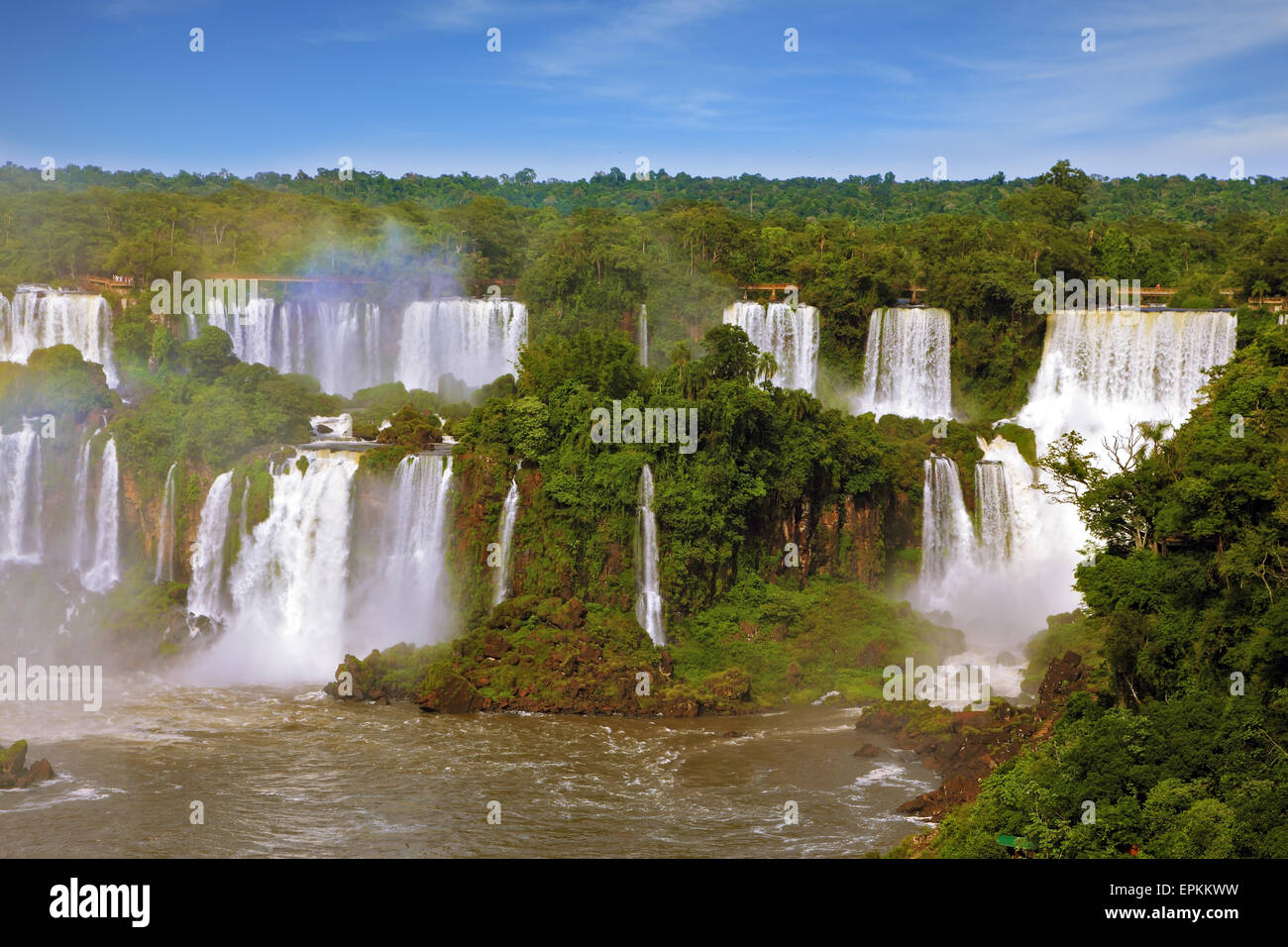 The waterfalls Iguazu Stock Photo - Alamy