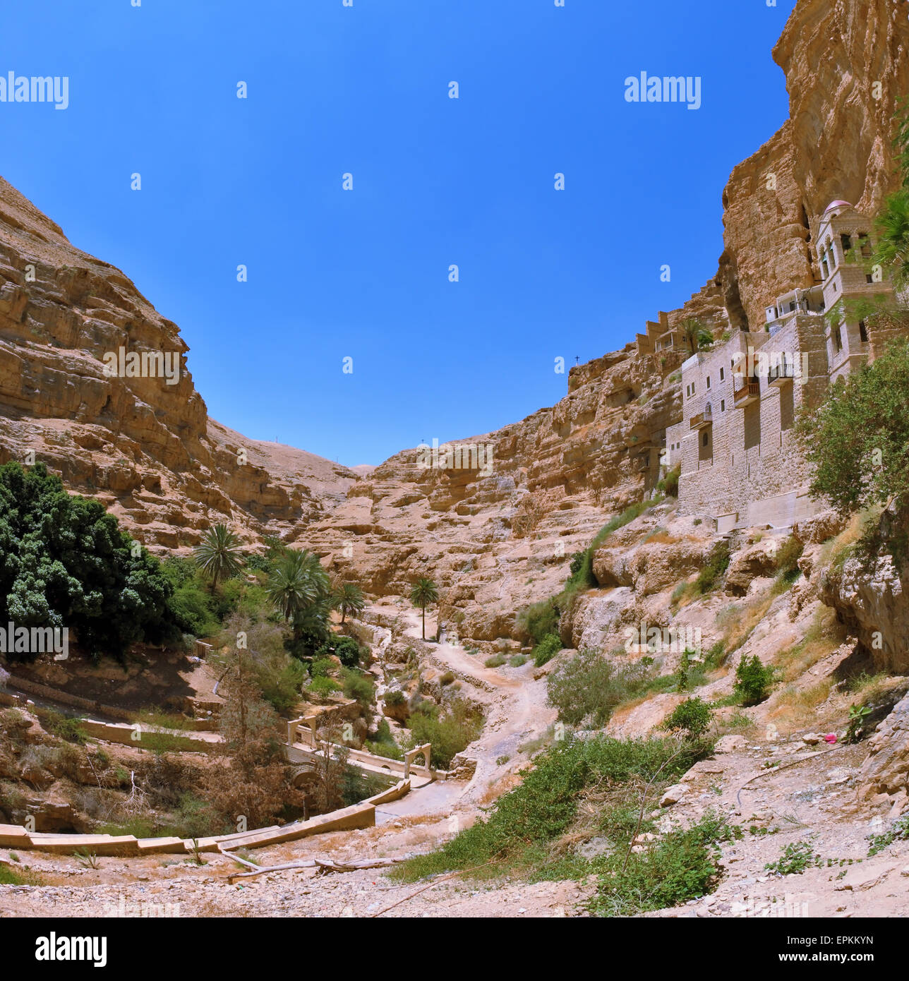 To the temple is a long winding path Stock Photo - Alamy