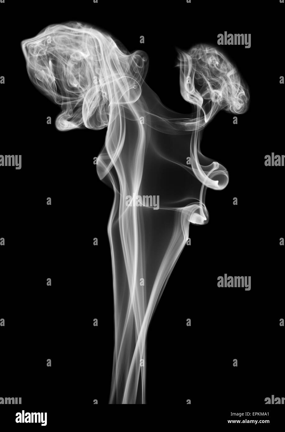 Abstract white smoke lines isolated Black and White Stock Photos ...