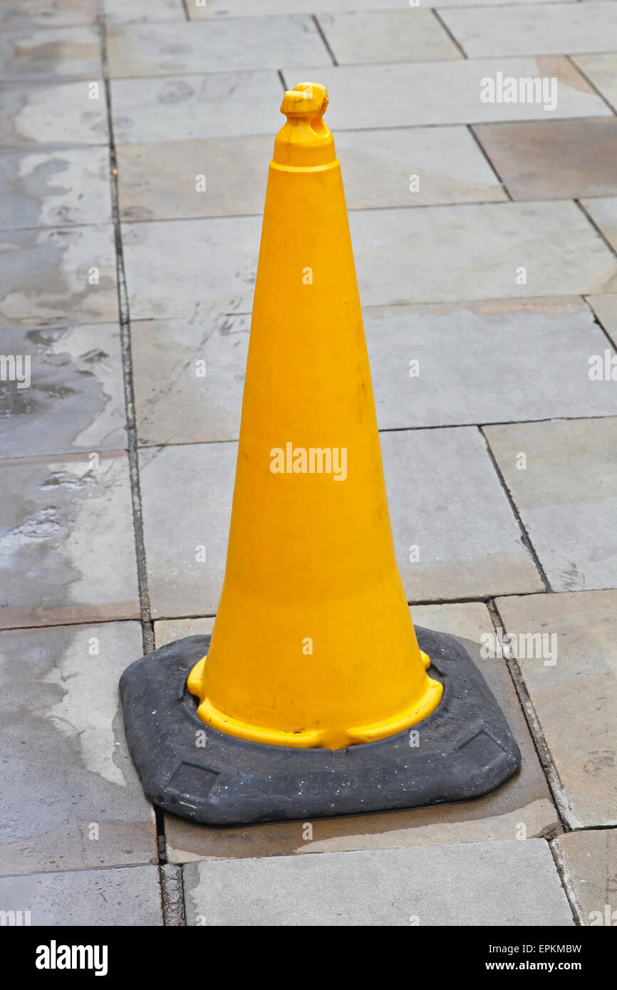 Yellow traffic cone hi-res stock photography and images - Alamy