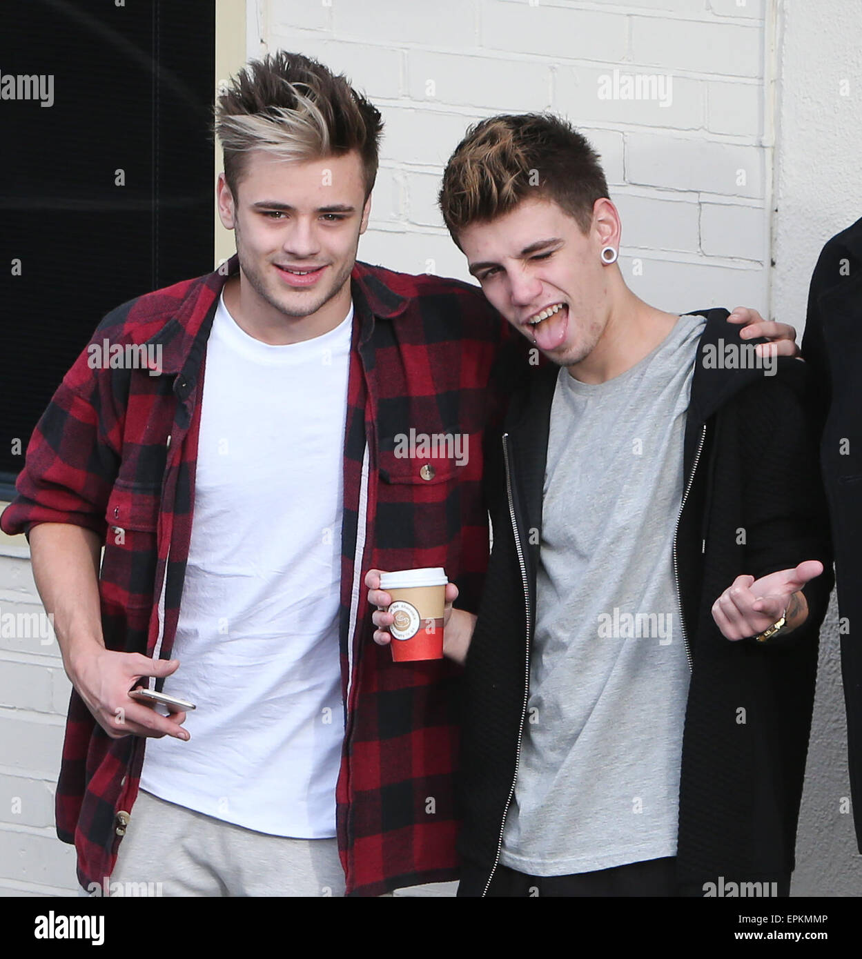 X factor finalists and judges at Fountain Studios rehearsing for this ...
