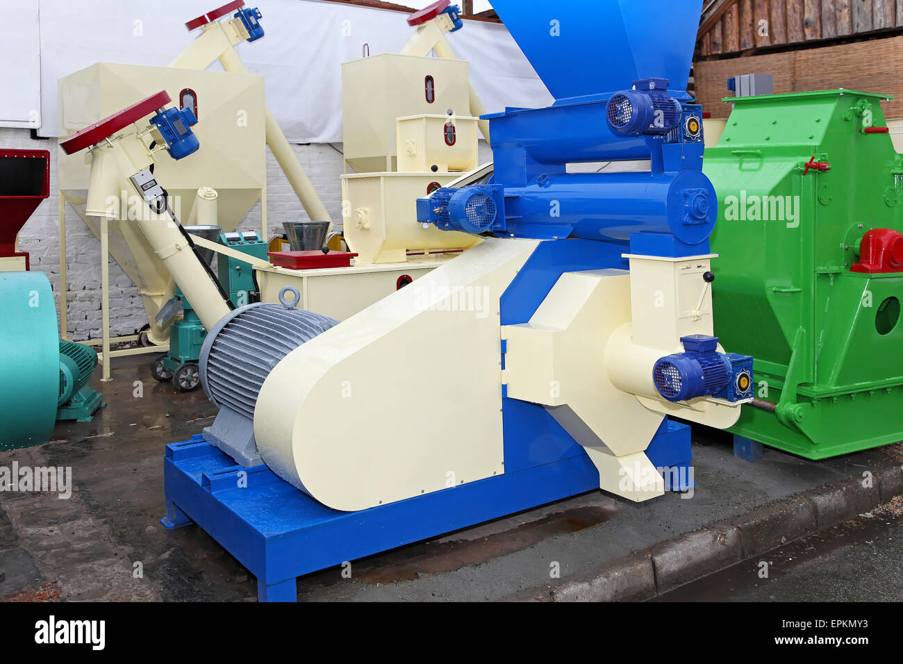 Biomass production equipment Stock Photo - Alamy