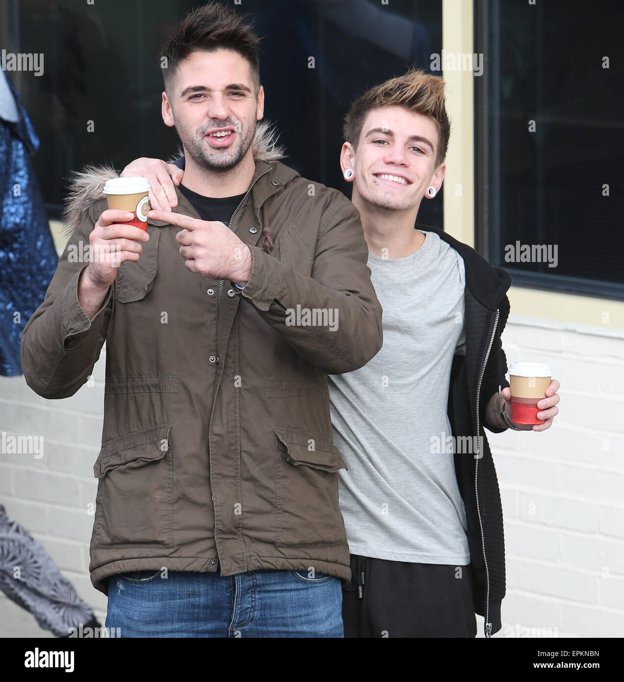 X factor finalists and judges at Fountain Studios rehearsing for this ...