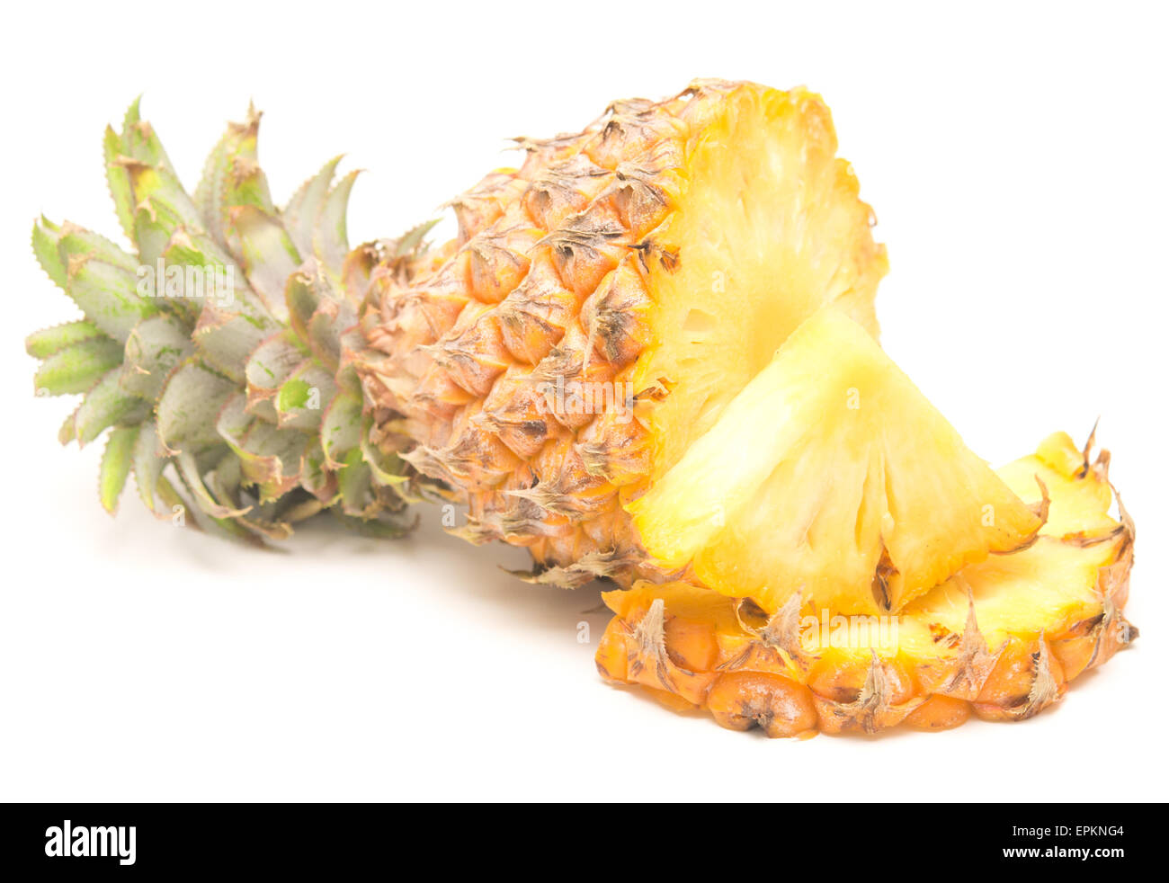 Fresh ripe pineapple Cut Out Stock Images & Pictures - Alamy